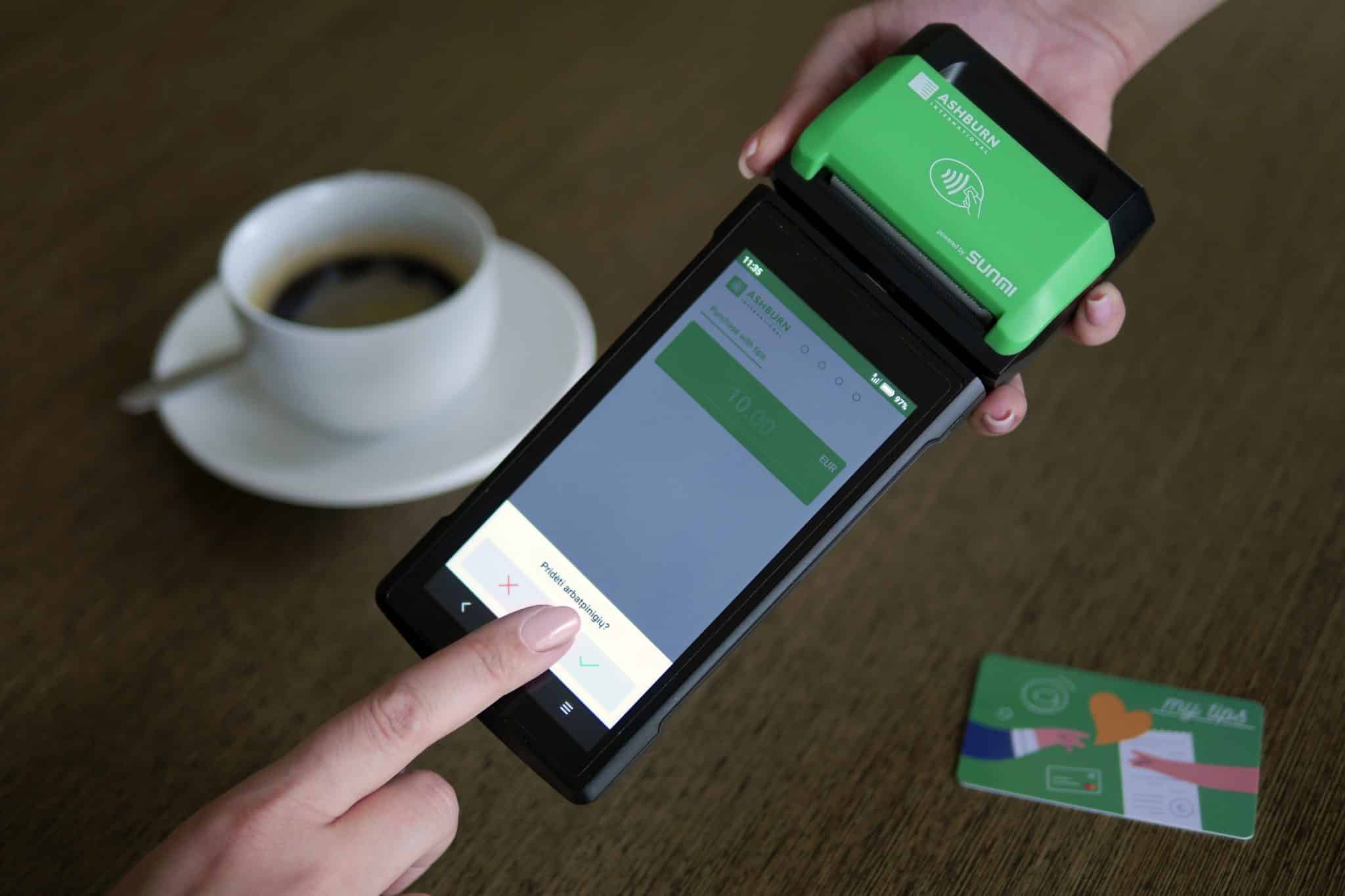 Tipping via POS-terminal is an innovation in the Lithuanian service ...